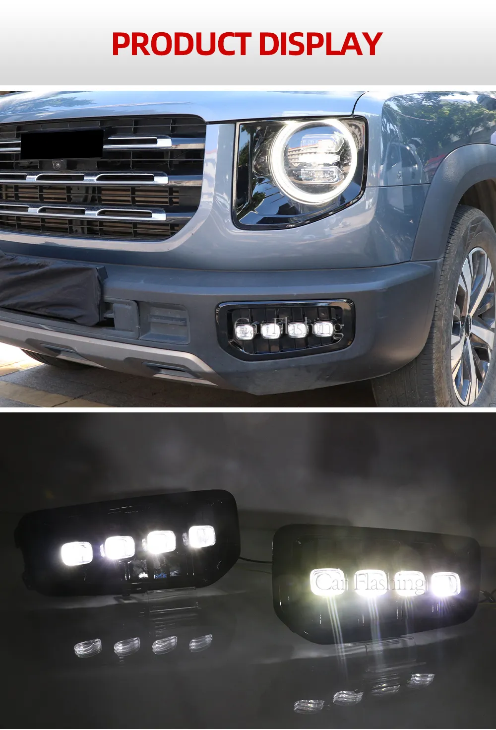 LED DRL For HAVAL DARGO 2021 2022 Daytime Running Lights With Yellow ...
