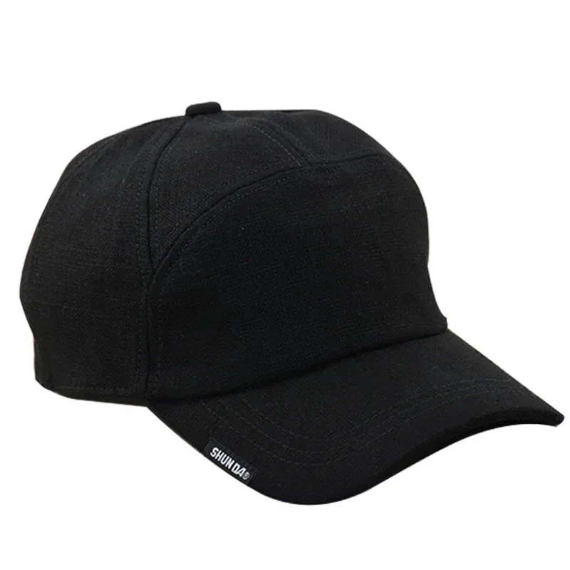 Oversized Baseball Cap - Cotton Linen Sun Hat for Men & Women, Large ...
