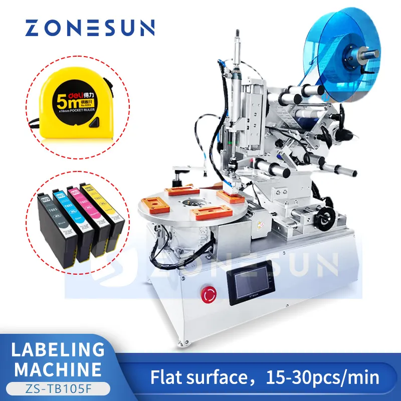 ZONESUN Automatic Label Applicator Machine Flat... From Zonesunplus ...