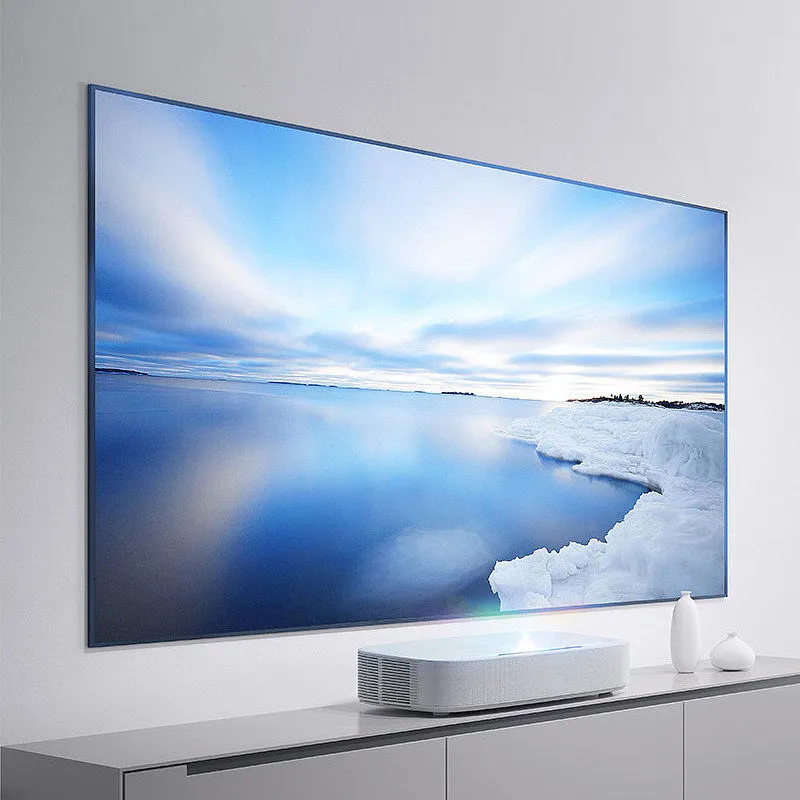 150 Inch UST ALR Projector Screen With Alloy Frame, 16:9 T-prism Grey ...