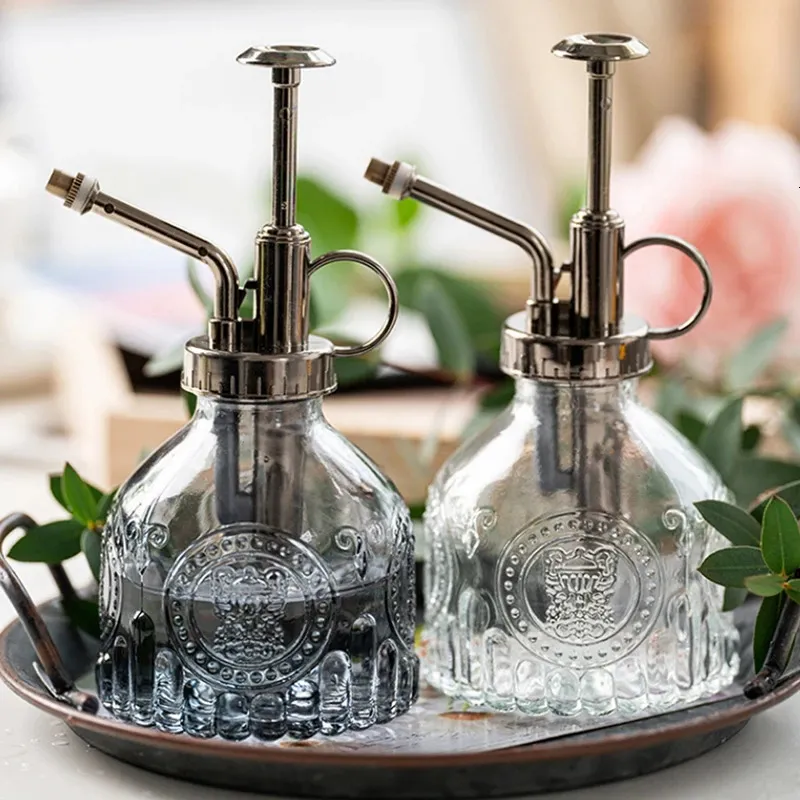 Sprayers Vintage Glass Watering Can Retro Air Pressure Spray Bottle ...