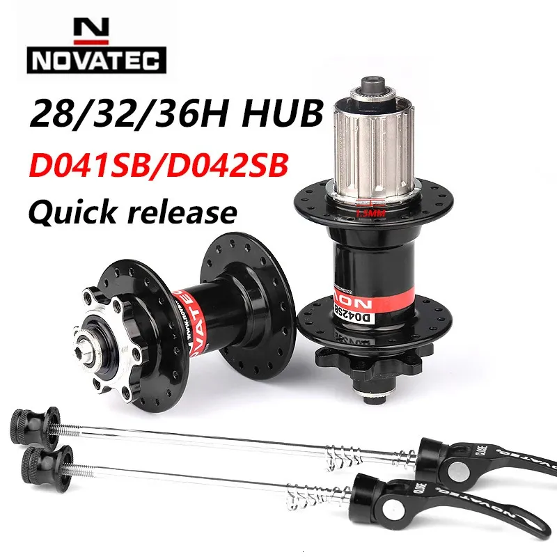 Novatec Bike Hubs - MTB/Road Bicycle Disc Brake Hubset, 28/32/36H, 8-12 ...
