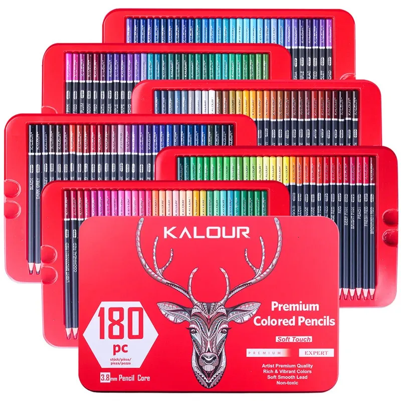 DHgate.com:Professional 180-Color Art Crayon Set for Artists, Students ...