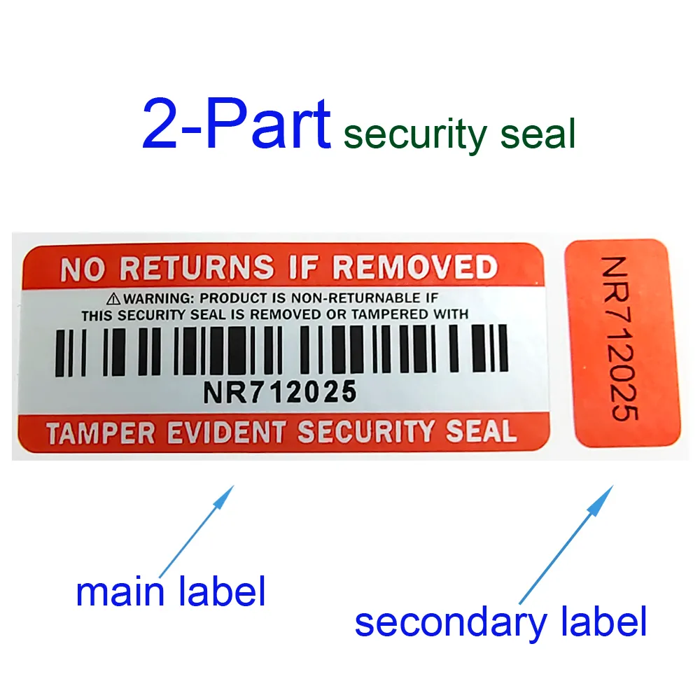 Honeywell POS Barcode Scanners 100 Security Labels - Barcode & Serial ...