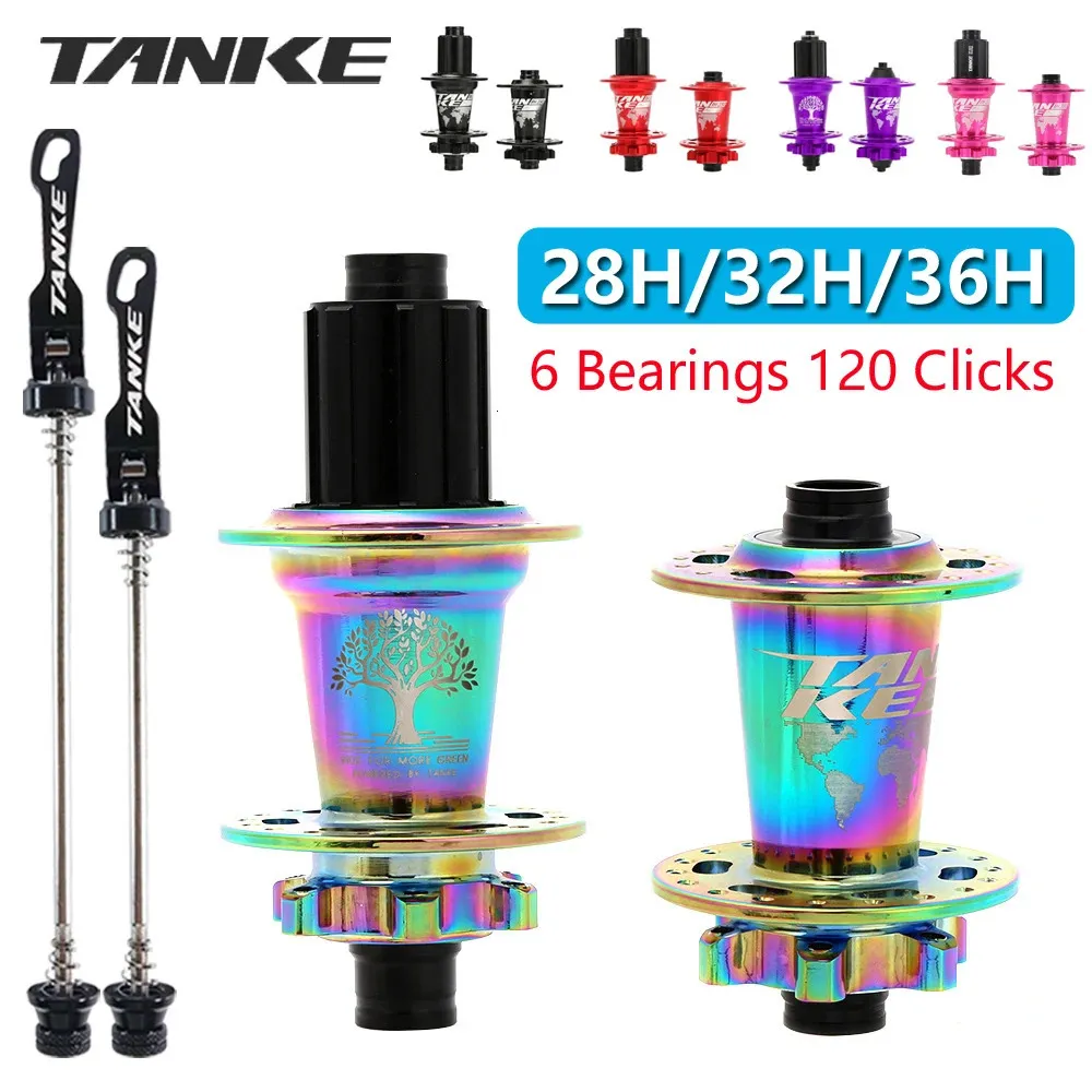 High-Performance MTB Hub Set - 120 Click, 6 Bearing, Disc Brake ...