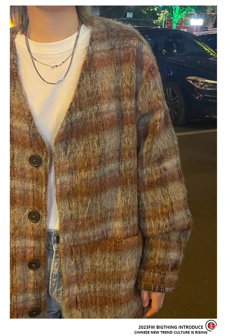 Luxury Brand Our Legacy Brown Plaid Mohair American Vintage Luxury Brand Our Legacy Brown Plaid Mohair American Vintage