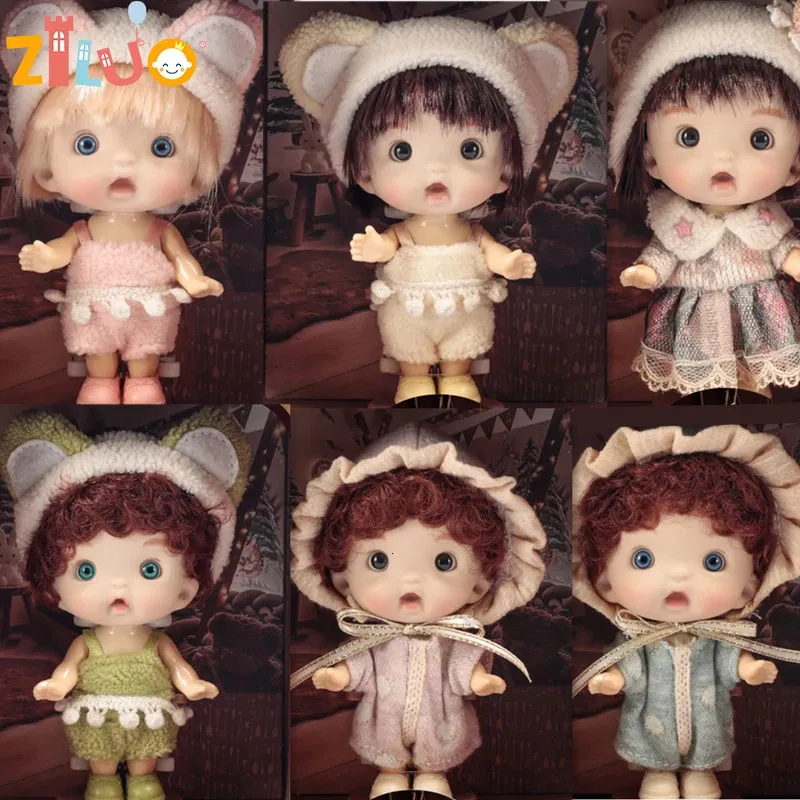 DHgate.com:10cm Mini BJD Doll3D Blue Green Eyes Pocket Doll Surprise ...