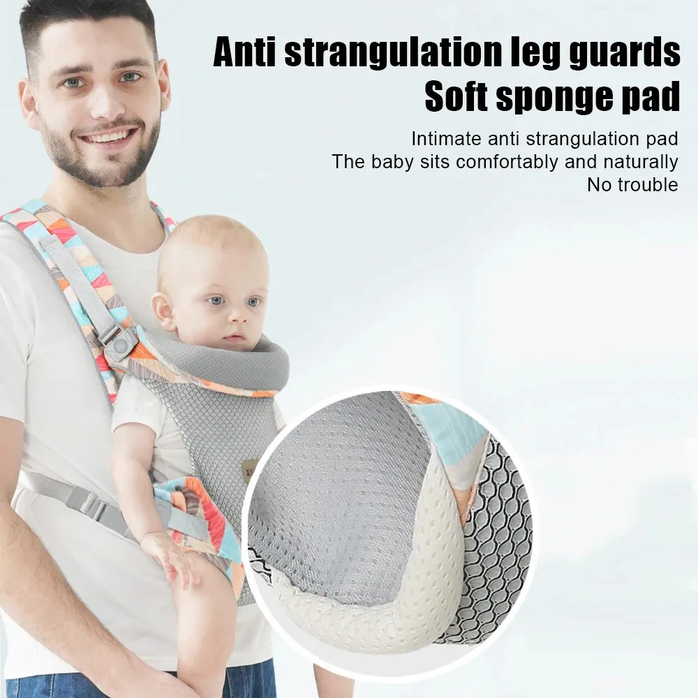 Newborn Sling Carrier Backpack Sling Ergonomic Cotton Polyester Infant ...