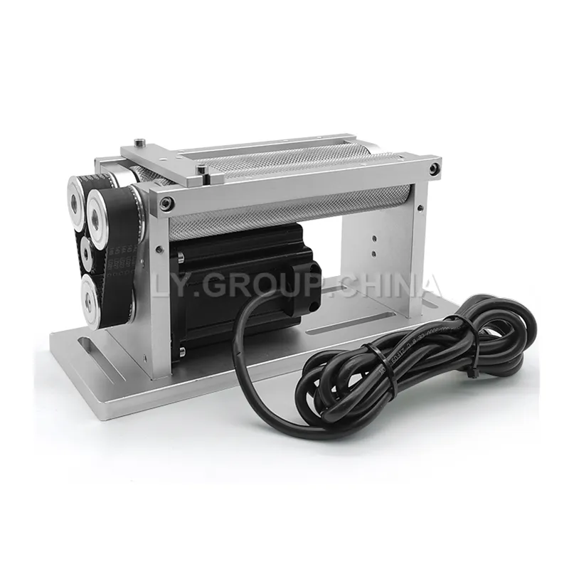 Precision Rotary Axis for Fiber Laser Engravers - 230mm/400mm Rolling ...
