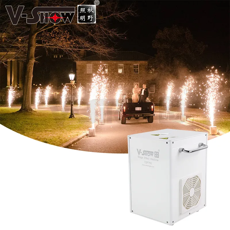 V-Show 750W Cold Spark Machine: Wedding & Event Sparkler Effects, DMX ...