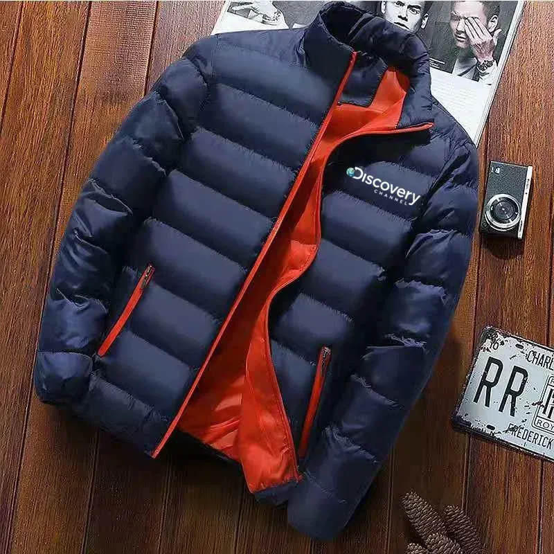 DHgate.com:Men's Faux Leather Discovery Channel Winter Jacket: Stand ...