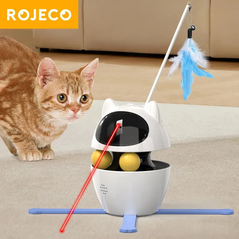 3-in-1 Automatic Cat Laser Toy - Interactive Electronic Teaser for ...