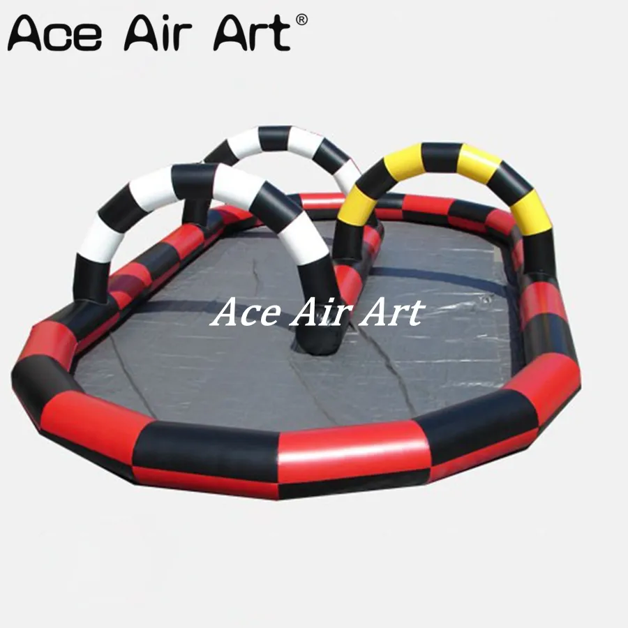 Inflatable Racing Track Entertainment Airtrack Obstacle Course, Custom ...