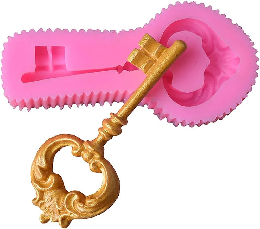 Vintage Key & Halloween Silicone Molds - Fondant, Chocolate, Candy ...