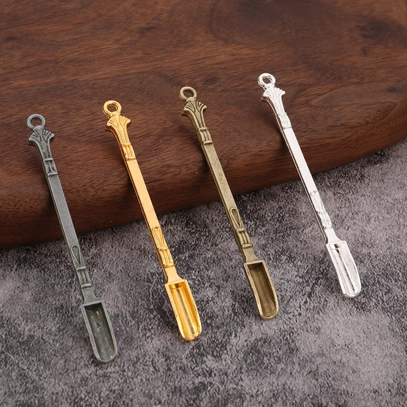 Metal Smoke Spoon 80mm Gold Silver Copper Iron Multi Color Ring Metal ...