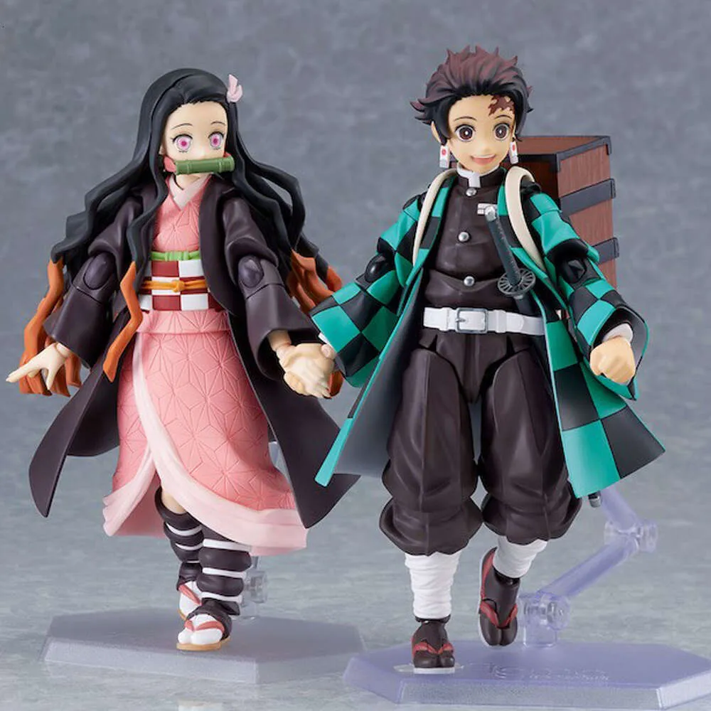 Mascot Figma Demon Slayer Action Figures Joint Movable Dolls Set With ...