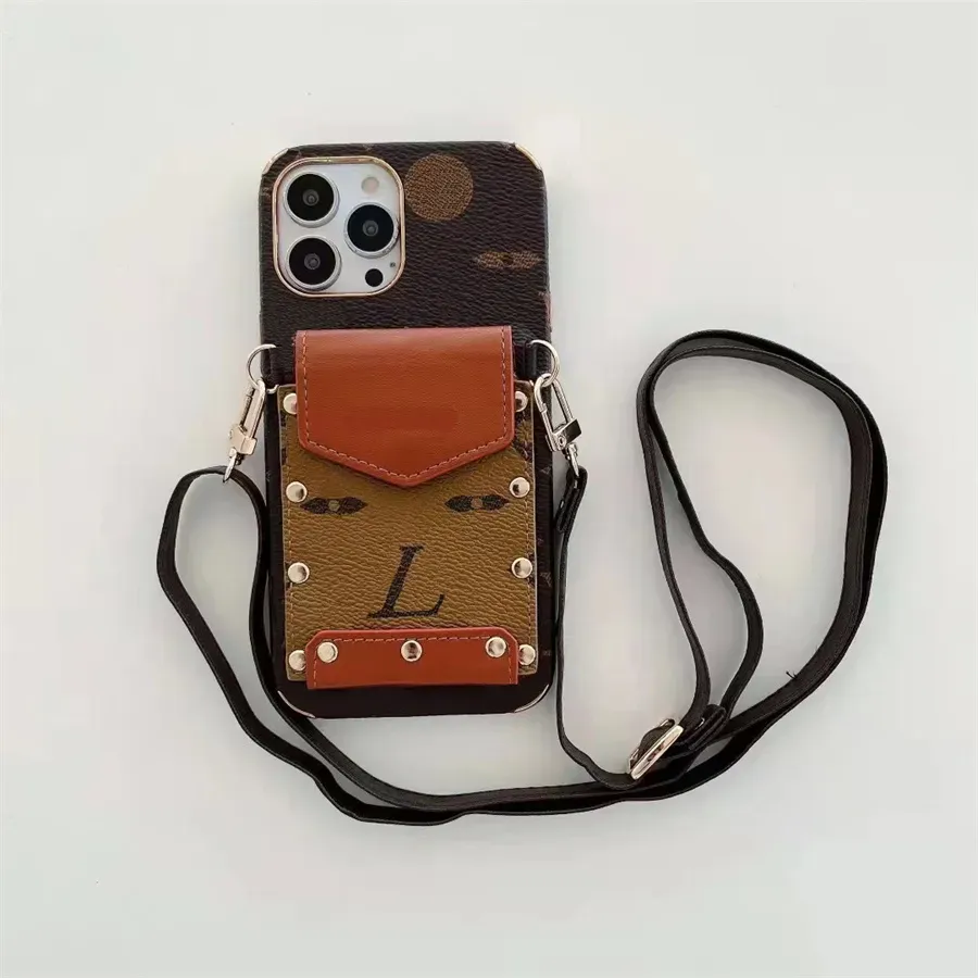 Luxury Designer Flower Leather Phone Cases For IPhone 14/14 Pro Max/13 ...