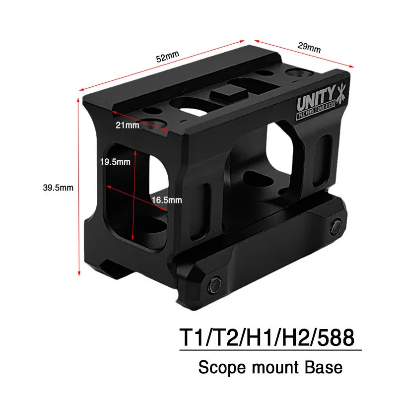 DHgate.com:UNITY Fast Mount for T01 T02 H1 H2 Red Dot Sight, 1.54 ...
