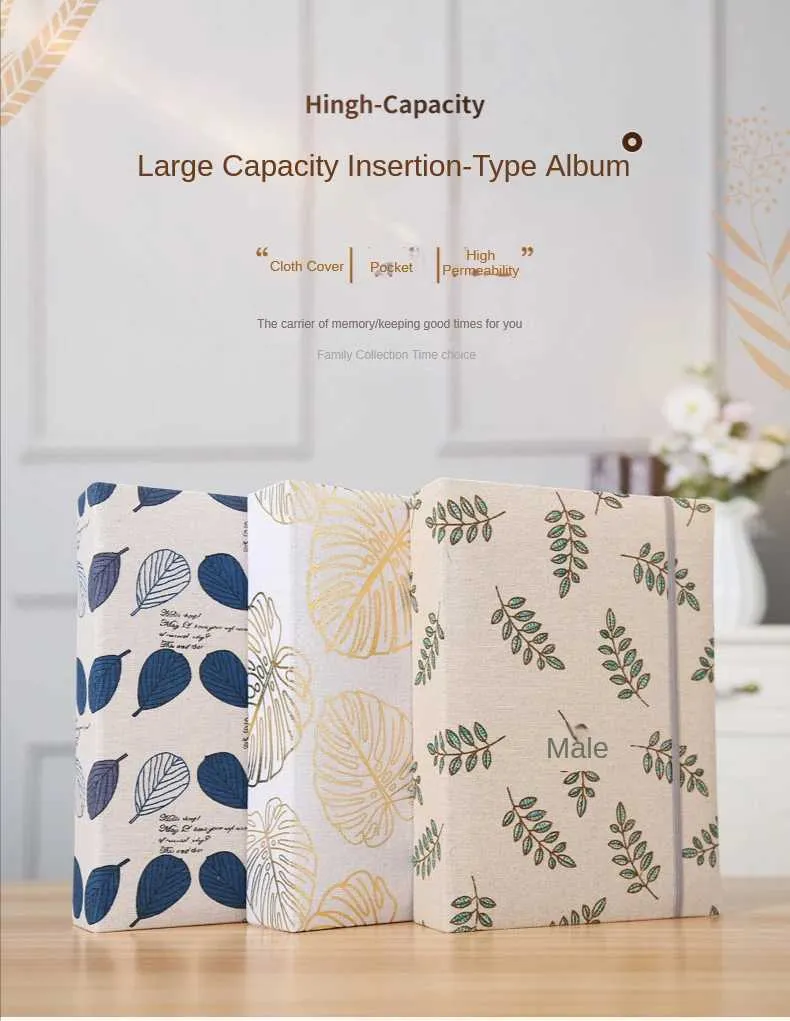 DHgate.com:6-inch Fabric Photo Album, Creative Large Capacity Interleaf ...
