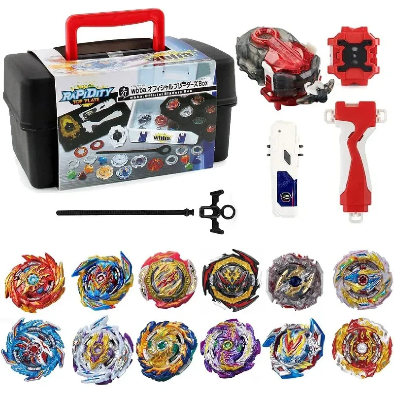 Beyblades Burst Blade Toy Set 12 Tops, 2 Two Way Launcher, Metal Man ...