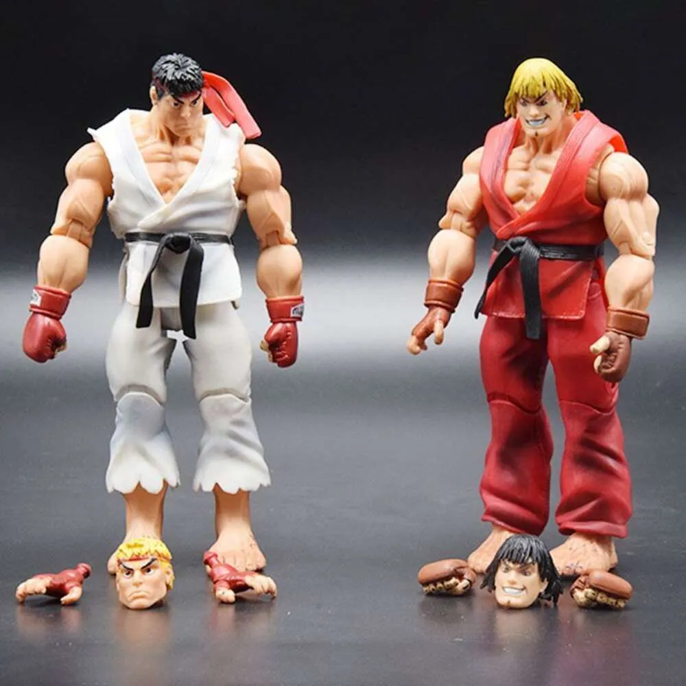 Neca Street Fighter Action Figures Ryu, Ken, Guile, Akuma, Chun Li ...