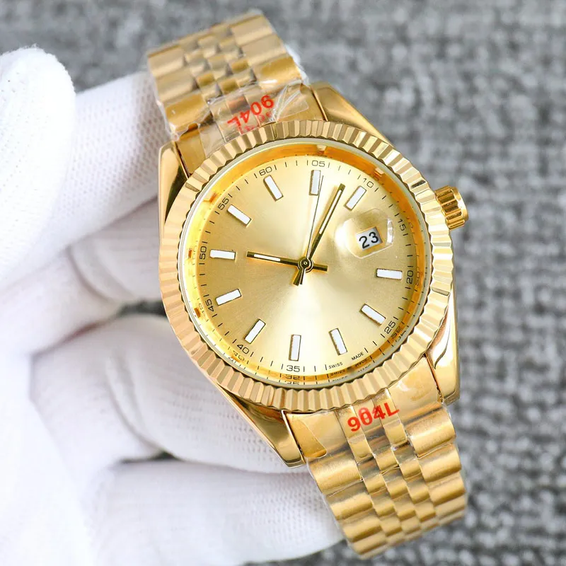 Luxury designer mens watches 42mm movement wristwatches gold watch For ...