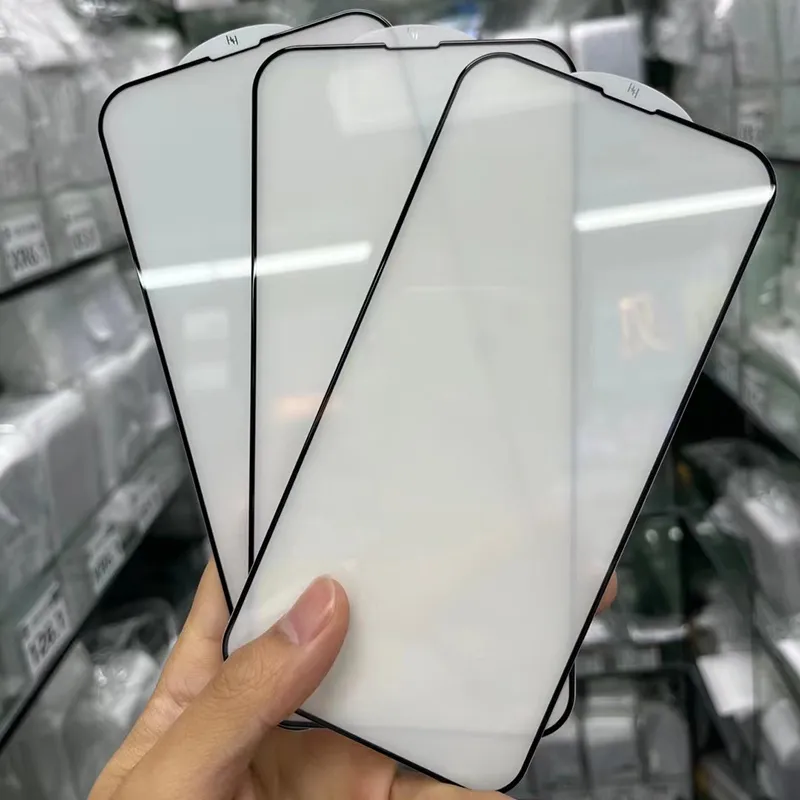 Premium Tempered Glass Full Glue Best Phone Screen Protectors 15 Pro ...