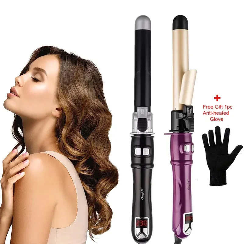 25 32mm Ceramic Curling Iron With Auto Rotation For Versatile Curling ...