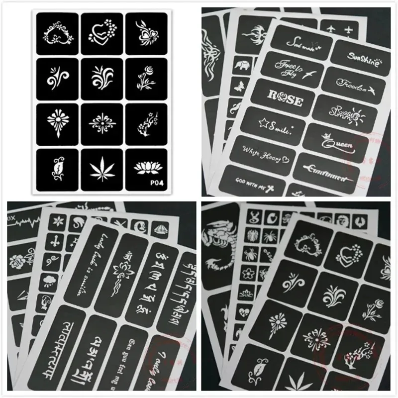DHgate.com:Tattoo Books, 1 Book 635 Semi-Permanent Pattern Template ...