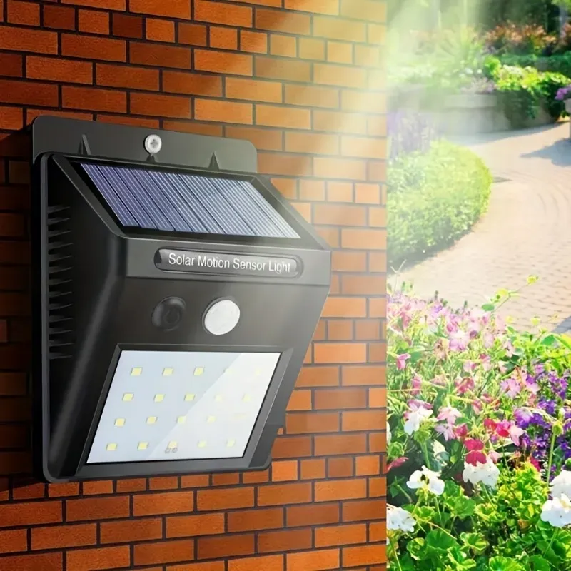LED Outdoor Solar Sensor Wall Light, Perfect For Garden Passage ...