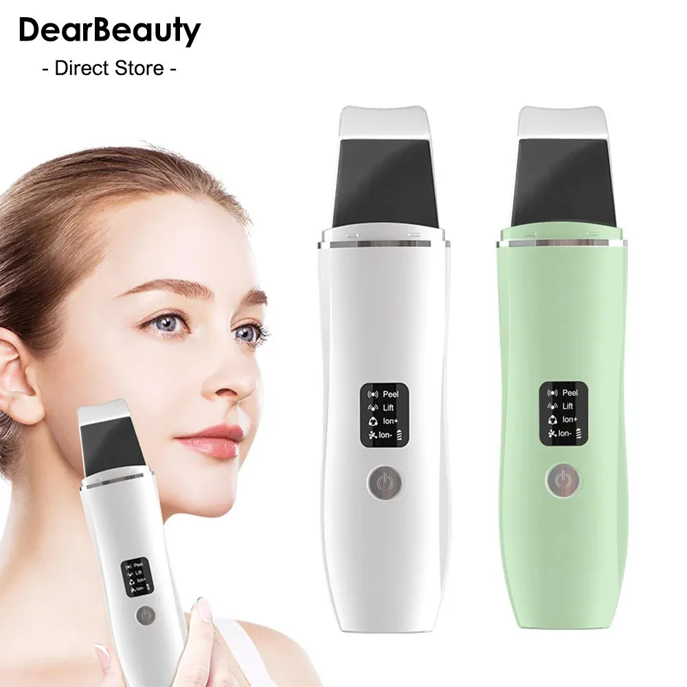 Ultrasonic Skin Scrubber: Deep Cleansing Facial Spatula for Blackhead ...
