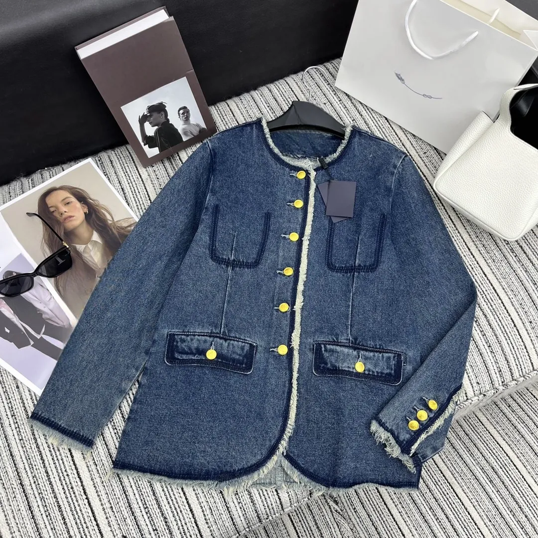 DHgate.com:Denim Jacket with Embellished Letters: Stylish Early Autumn ...
