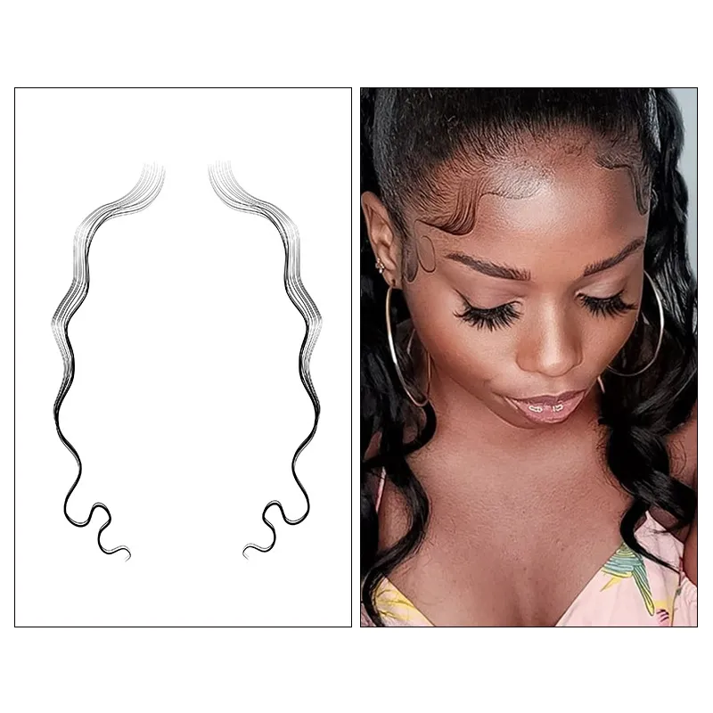 Temporary Hair Tattoo Stickers, Baby Hair Edge Tattoos, Makeup Tattoos ...