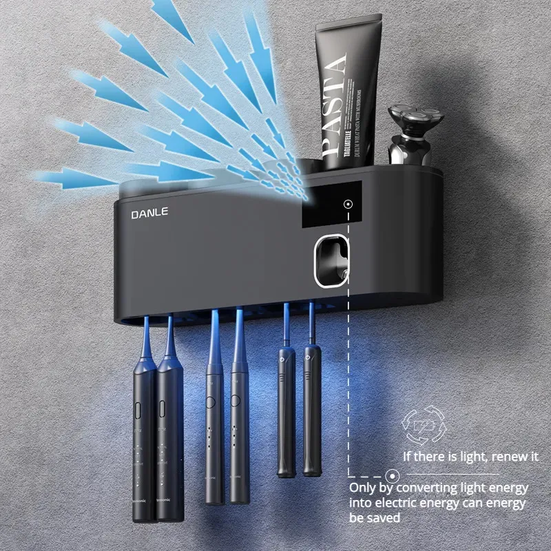 DHgate.com:Wall-Mounted Toothbrush Holder with Toothpaste Dispenser ...