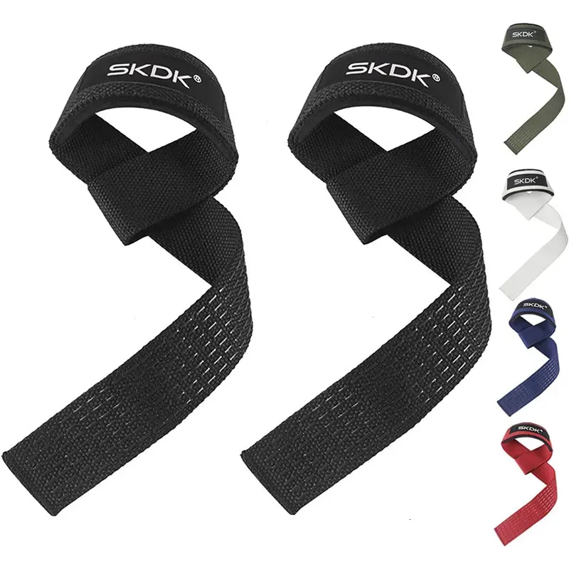 Power Lifting Wrist Straps - Weightlifting Grips, Adjustable Non-Slip ...