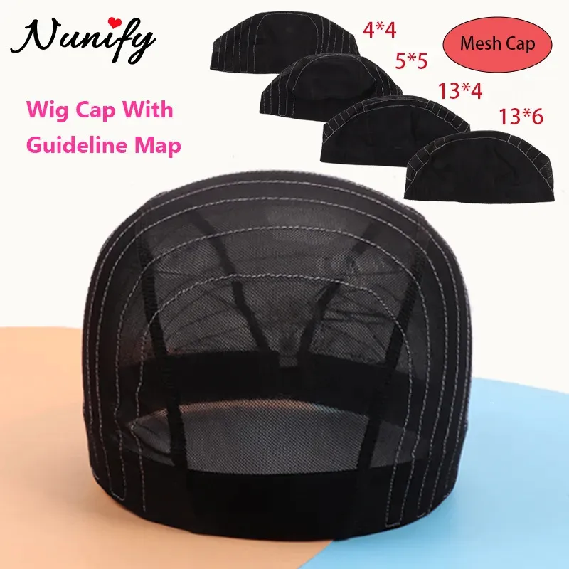 DHgate.com:Free Size Mesh Wig Cap with Elastic Band and Guideline Map ...