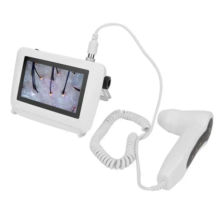 Rechargeable Skin Analyzer: 50X/200X Magnification, Hair Follicle & Oil ...