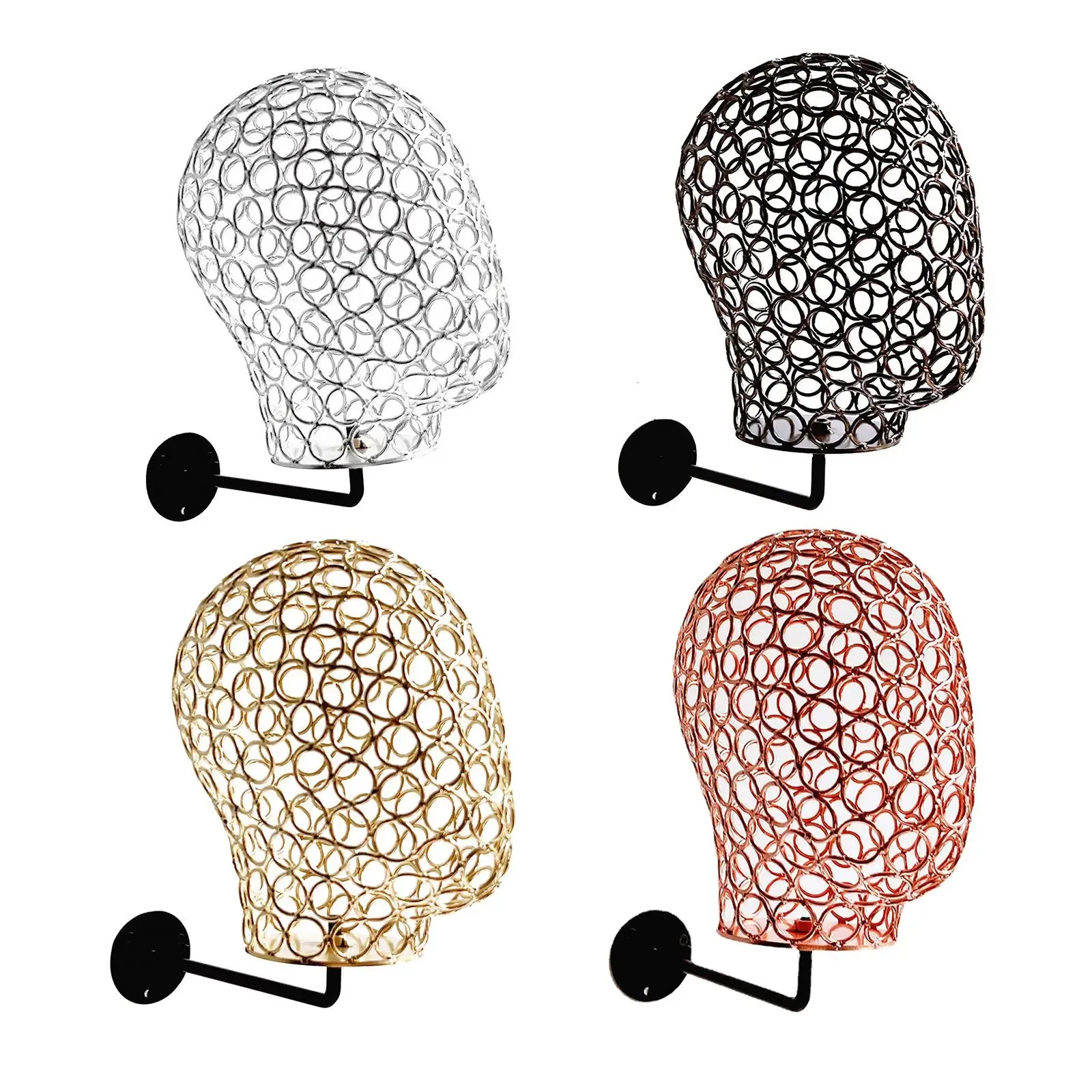 Wig Stand Decorative Wall Mounted Mannequin Head Rack Stand Manikin ...