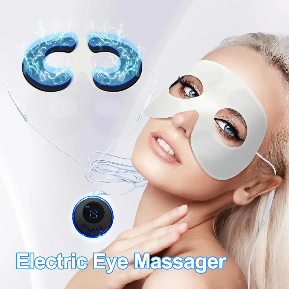 Sleep Masks EMS Face Lifting Massage Microcurrent Eye Beauty Massager ...