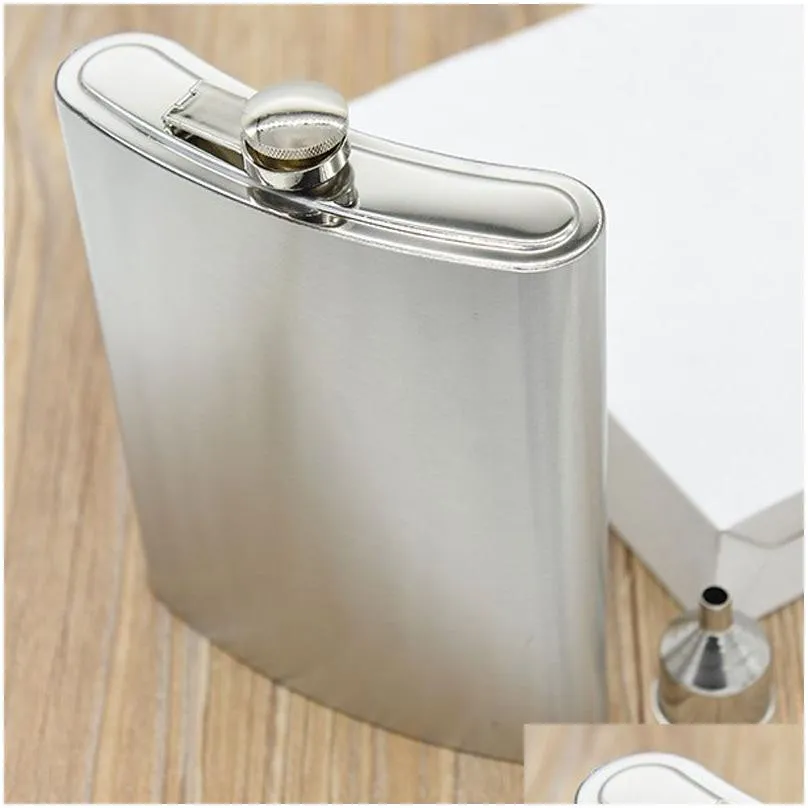 Stainless Steel Portable Hip Flask With Middle Funnels Large 48oz Wine ...