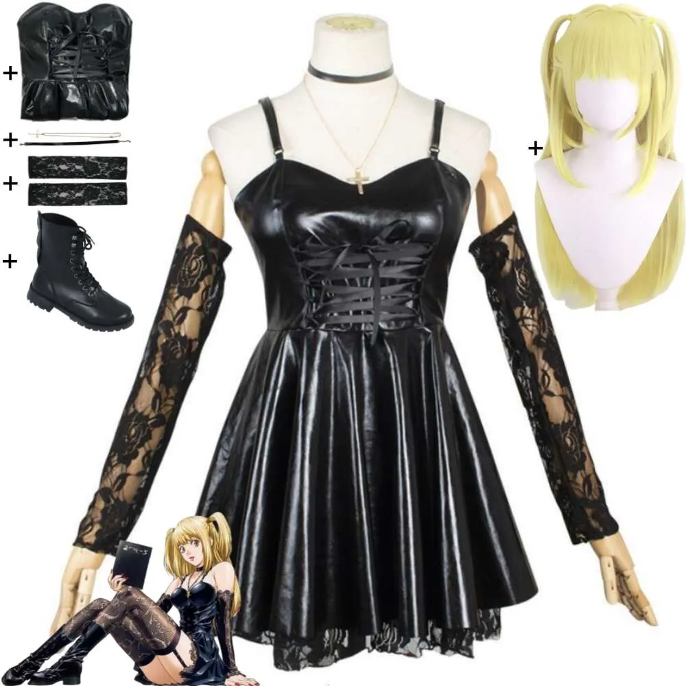 Anime Death Note Misa Amane Cosplay Disfraz, Sexy Misa Misa Wig Shoes ...