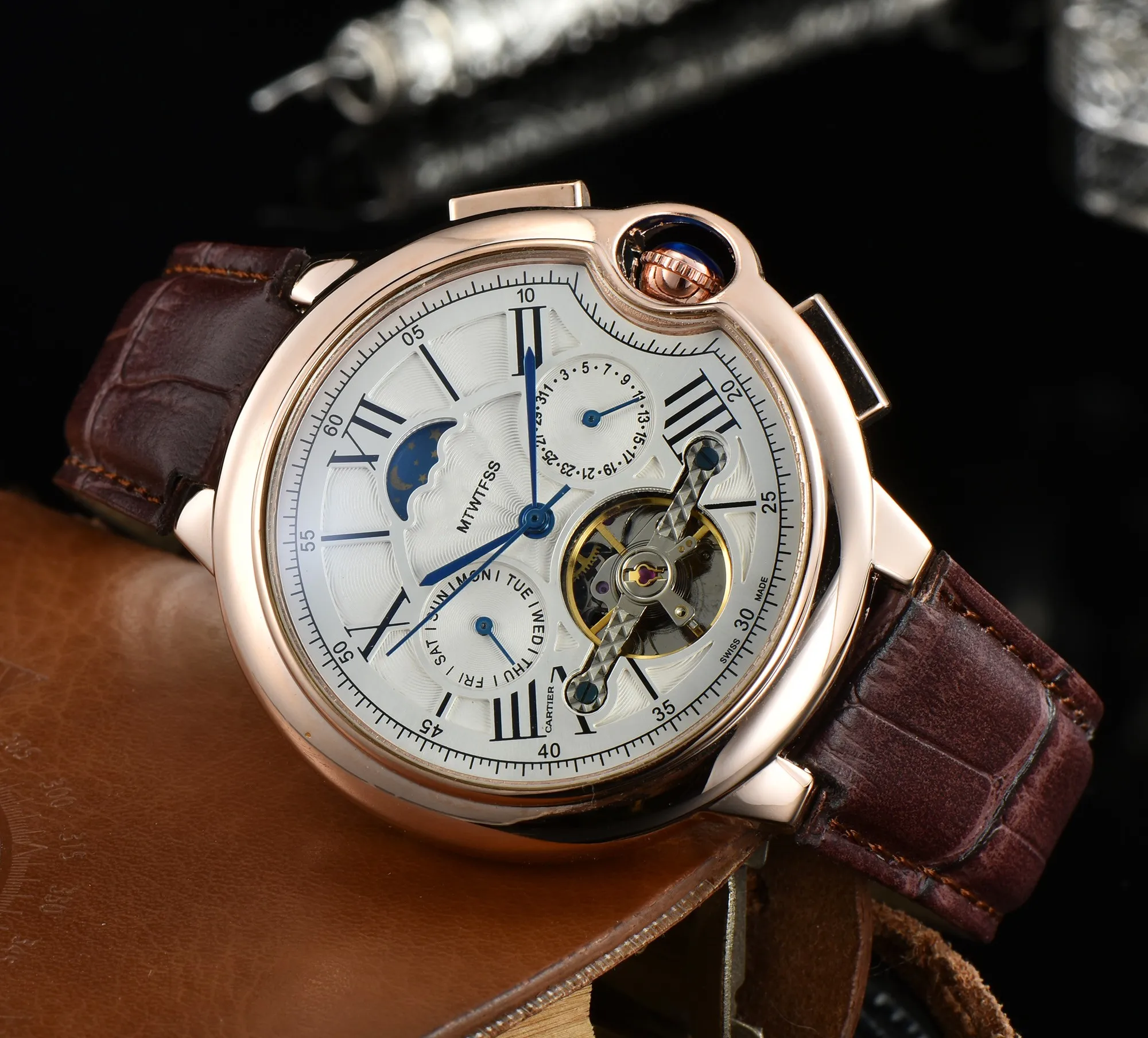 Mens Watches Mechanical: Automatic Timepiece With Boutique Steel Strap ...