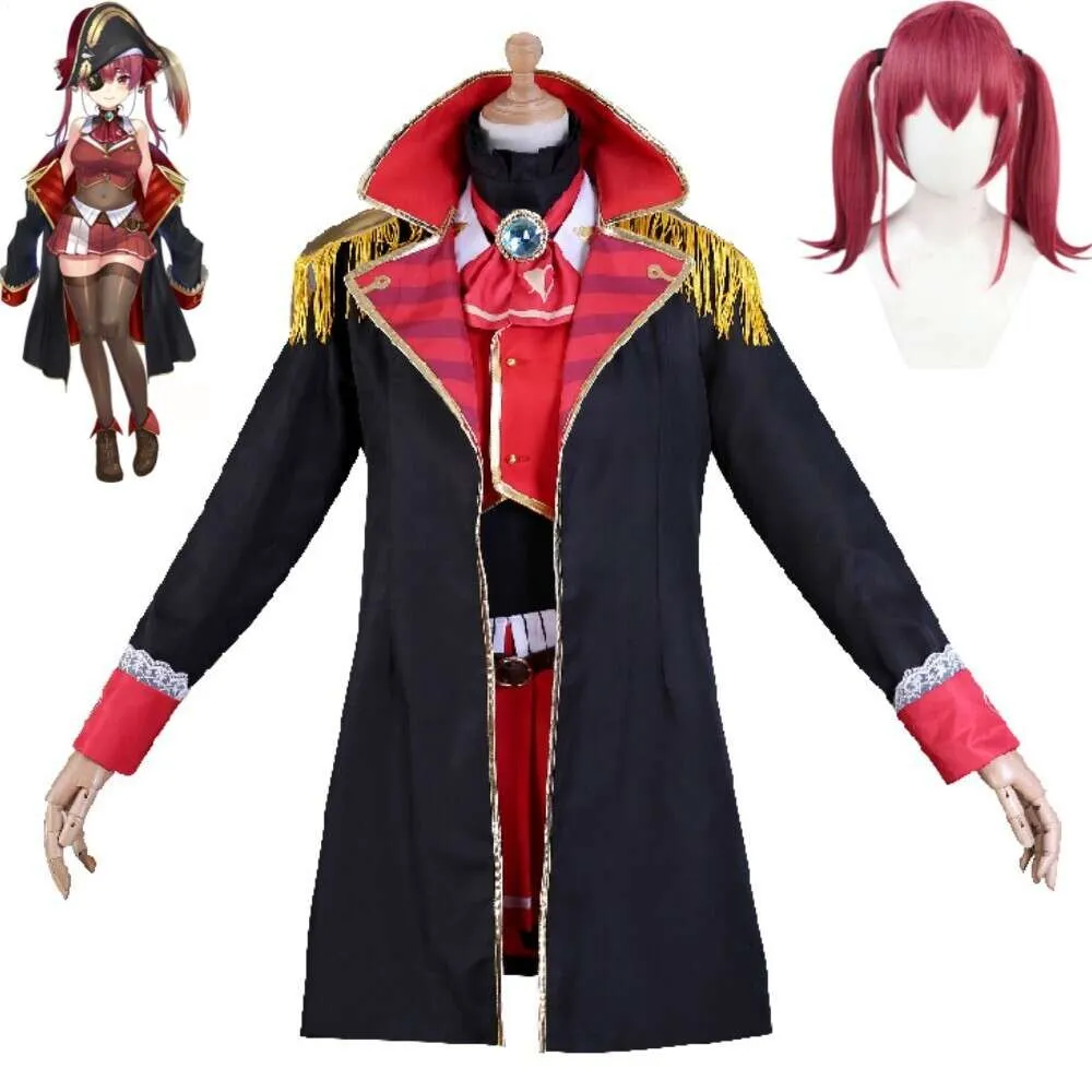 Youtuber Vtuber Hololive Houshou Marine Cosplay Costume With Wig Azur ...