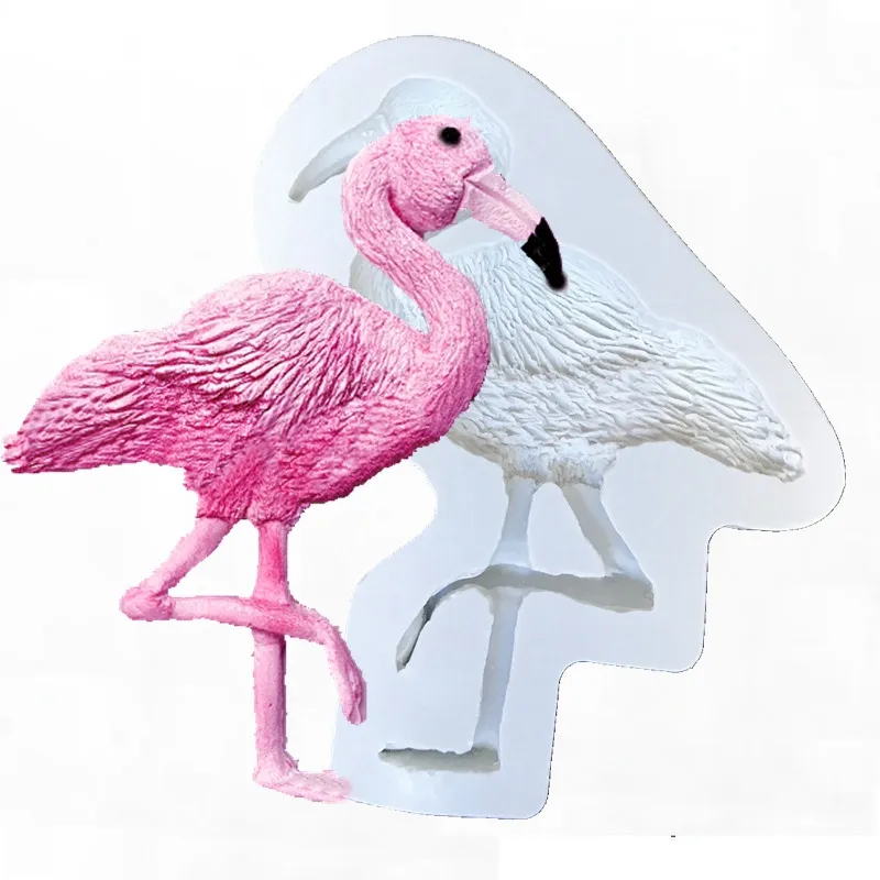 Large Flamingo Silicone Mold - Cake Decorating, Fondant, Chocolate ...