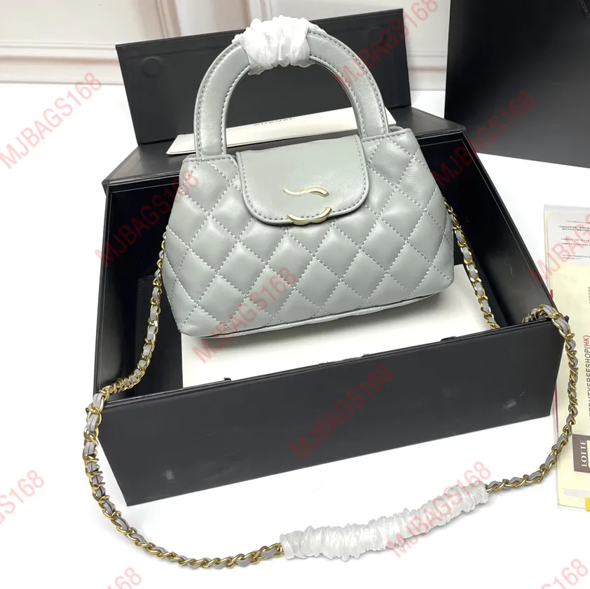 Luxury Designer Mini Flip Bag With Diamond Plaid Hardware Chain And ...