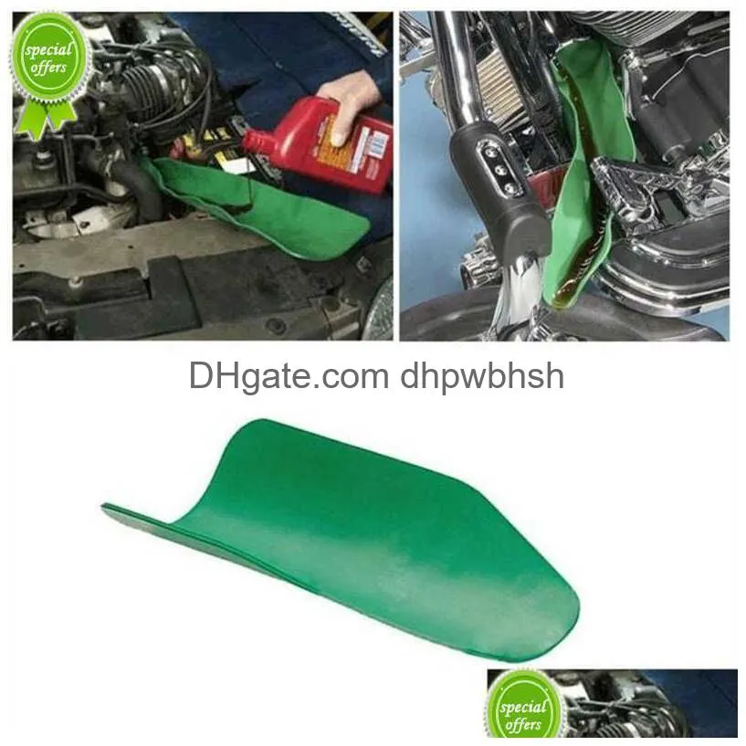 Foldable Car Funnel Oil Guide Plate Flexible Draining Tool For ...