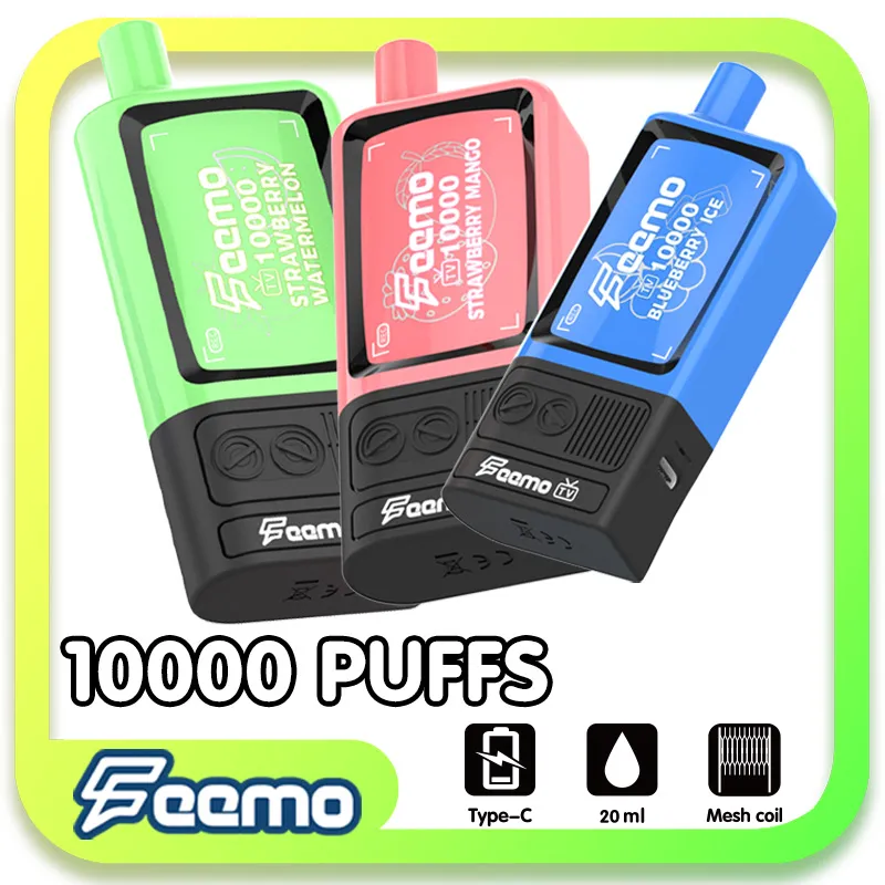Original Puff 10000 Stylo Jetable Vape Pod Dispositif Feemo TV 10000 ...