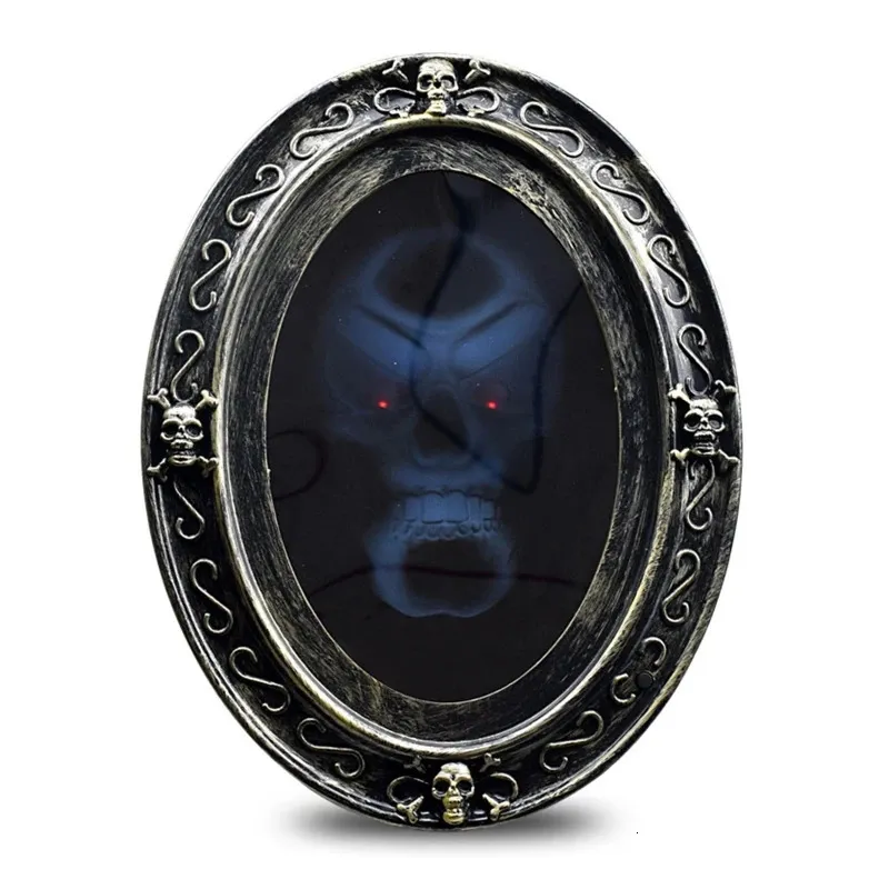 Haunted Mirror Motion Activated Scary Halloween Prop Spooky Mirror ...