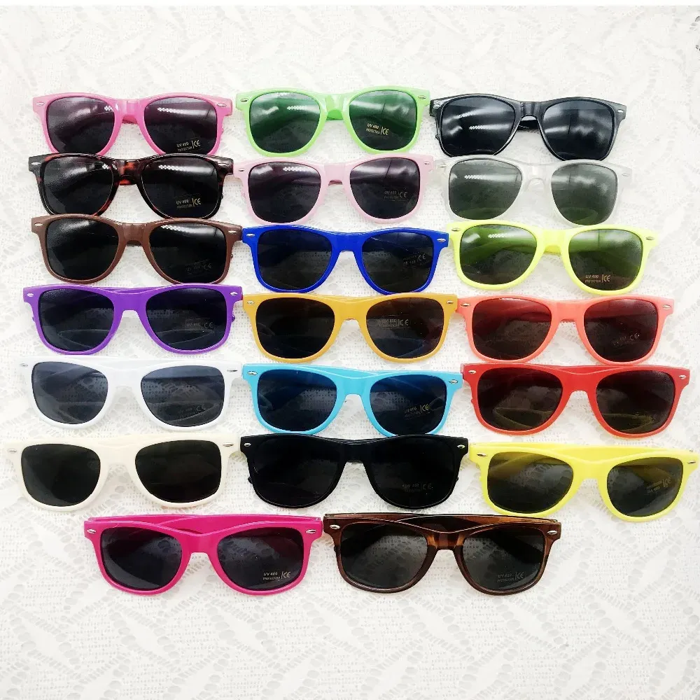 Neon Party Glasses 24-Pack: 80s Style Toy Sunglasses for Halloween ...