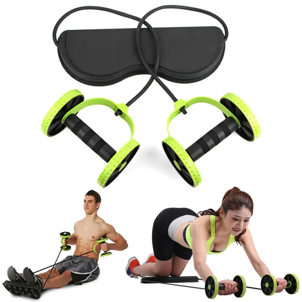 Sit Up Benches Wheel Core Abdominal Exercise Fitness Trainer Multi ...